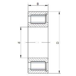 25 mm x 52 mm x 15 mm Ca max ISO NCF1856 V Cylindrical Roller Bearings ...